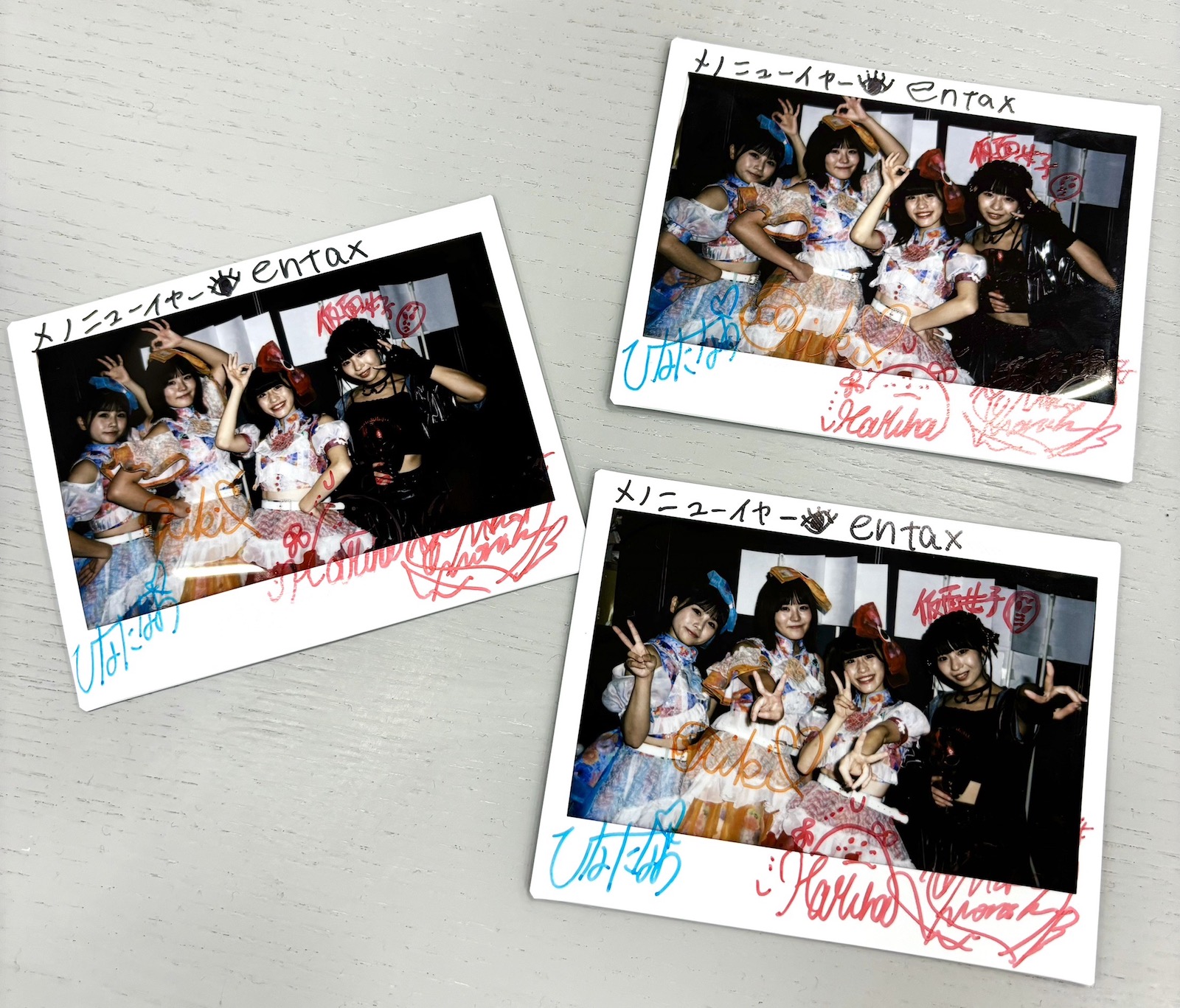 サイン入りチェキプレゼントキャンペーン！【メノニューイヤー&森下舞桜（仮面女子）】｜entax（エンタックス）