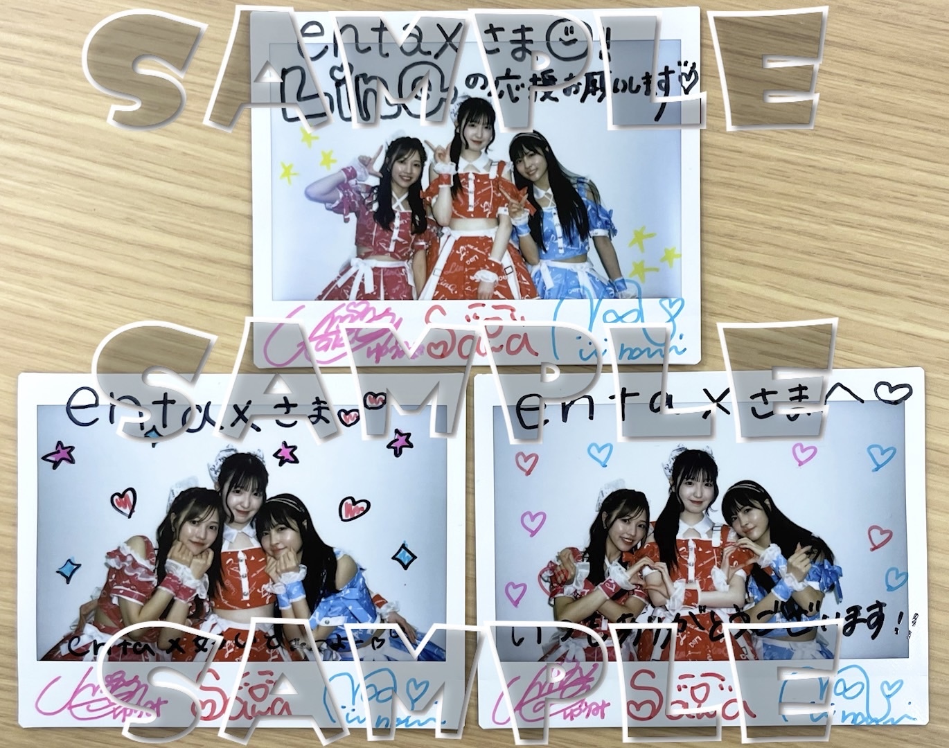 サイン入りチェキプレゼントキャンペーン！【LinQ 髙木悠未さん&有村南海さん&森斗咲羽さん】｜entax（エンタックス）